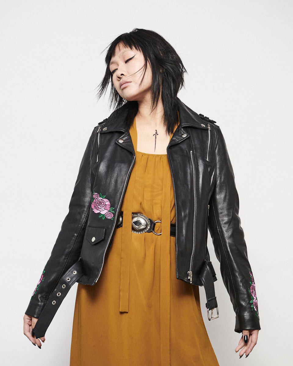 MODERN VICE EMBROIDERED MOTO JACKET – Modern Vice