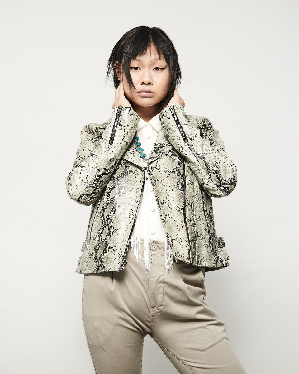 MODERN VICE SNAKESKIN MOTO JACKET – Modern Vice